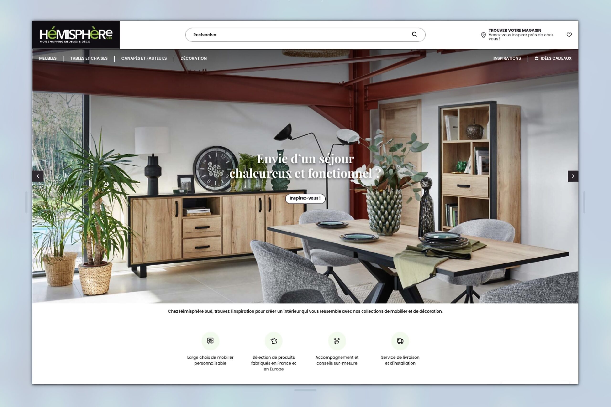 Hémisphère Sud s’offre un nouveau site internet - Meuble Info